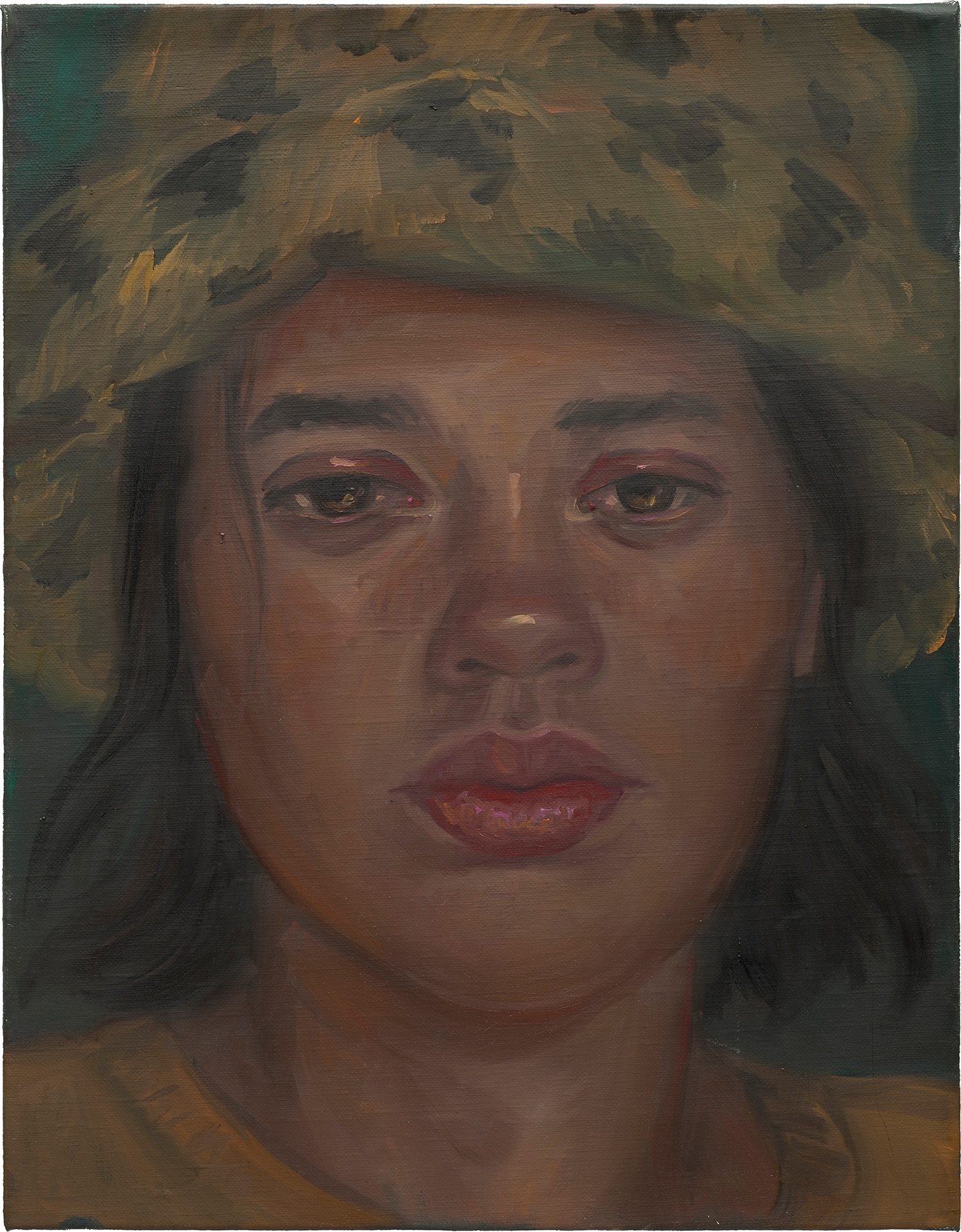 Chloe Wise | Ana in a Leopard Hat (2020) | MutualArt