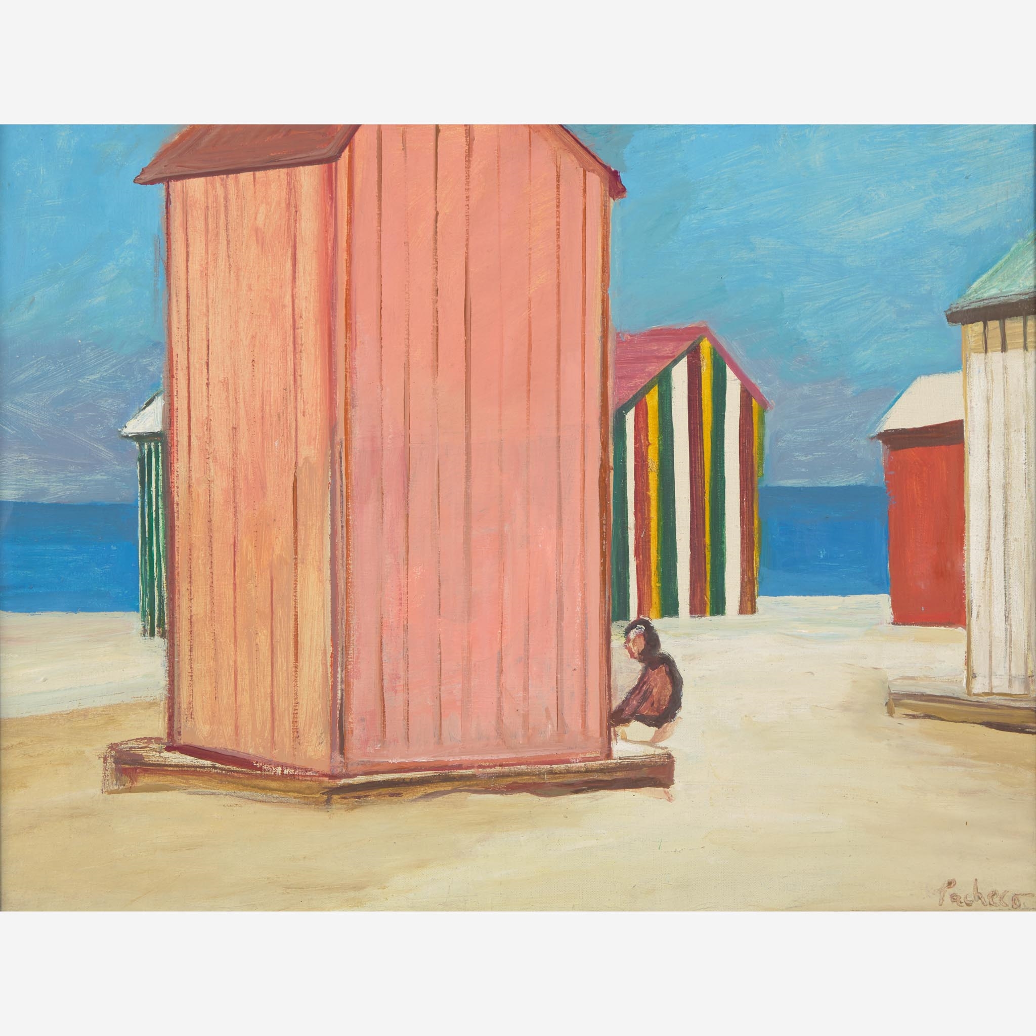 Joaquín Pacheco | Cabanas on the Beach | MutualArt