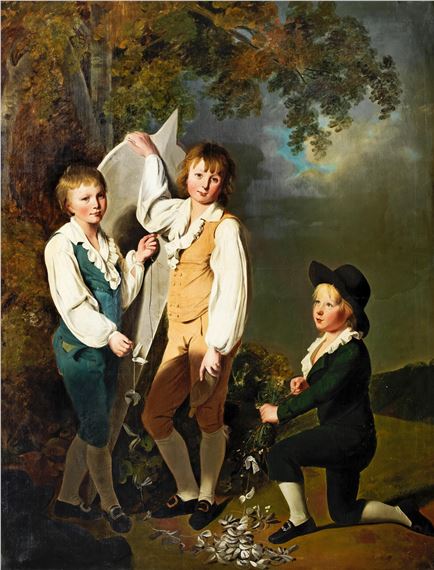 Joseph Wright of Derby | Group portrait of Robert, Peter and Richard ...
