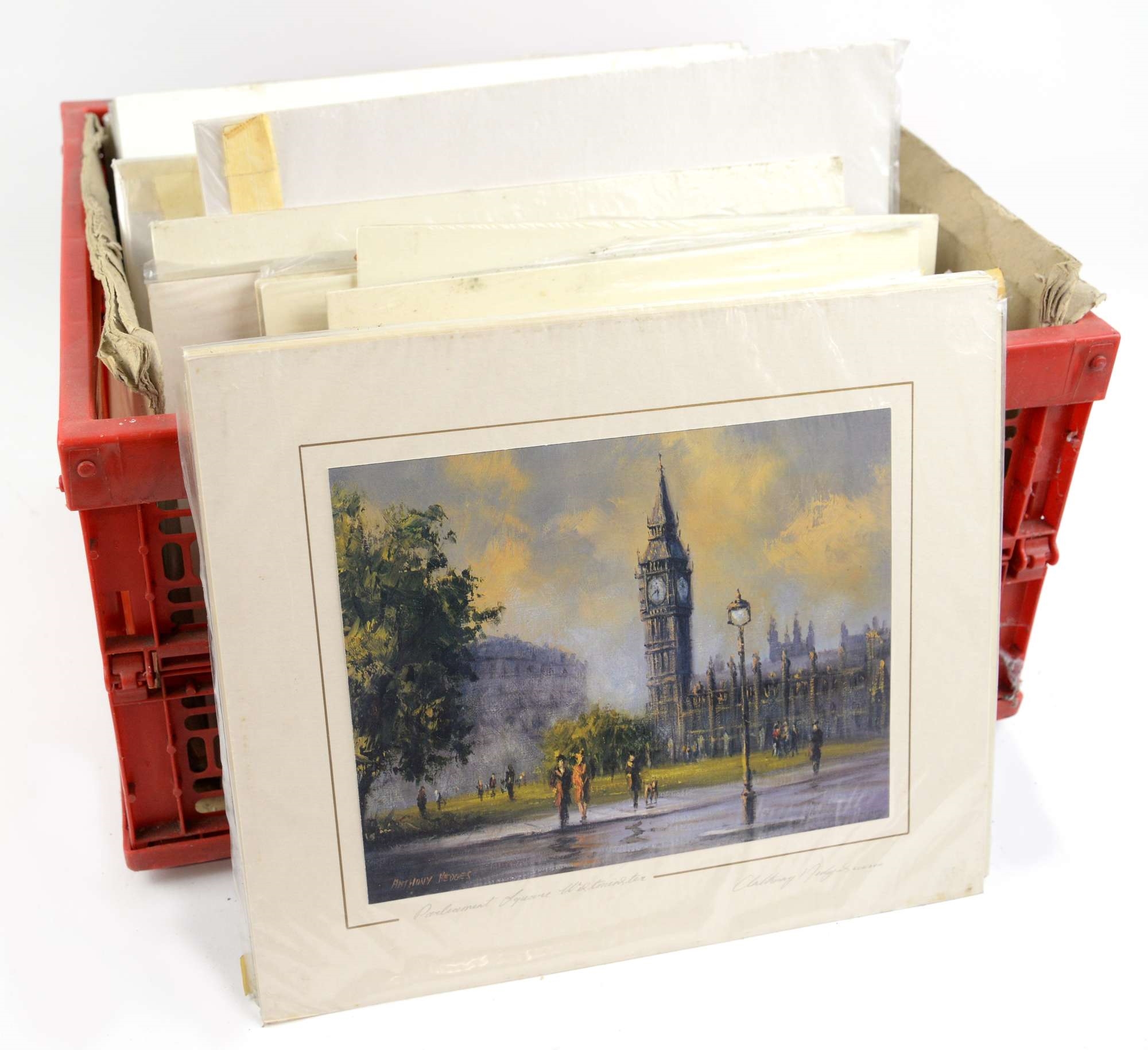 Anthony Hedges | large set of signed prints depicting various subjects ...