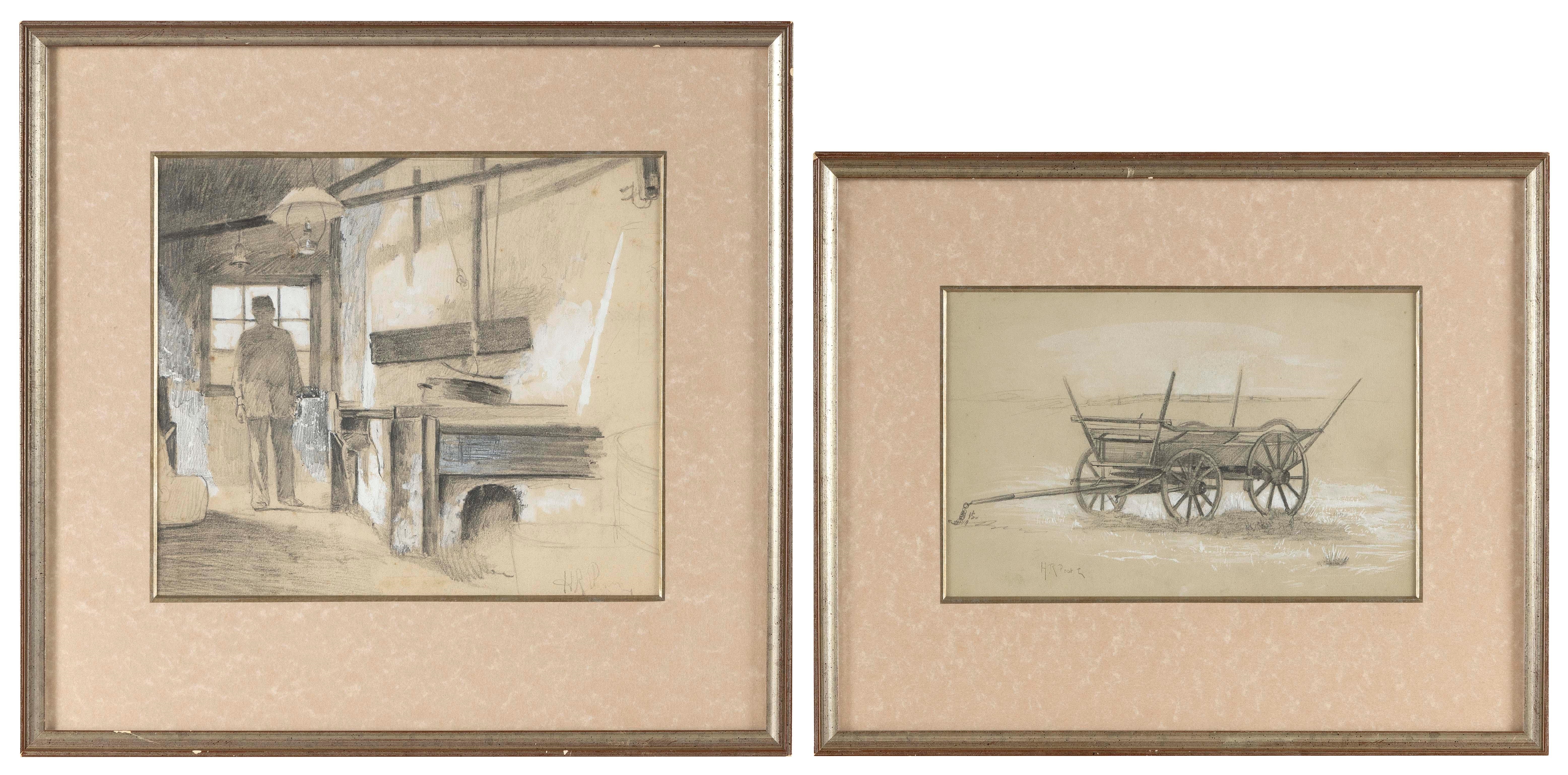 Howard Post | Two farm scenes. | MutualArt