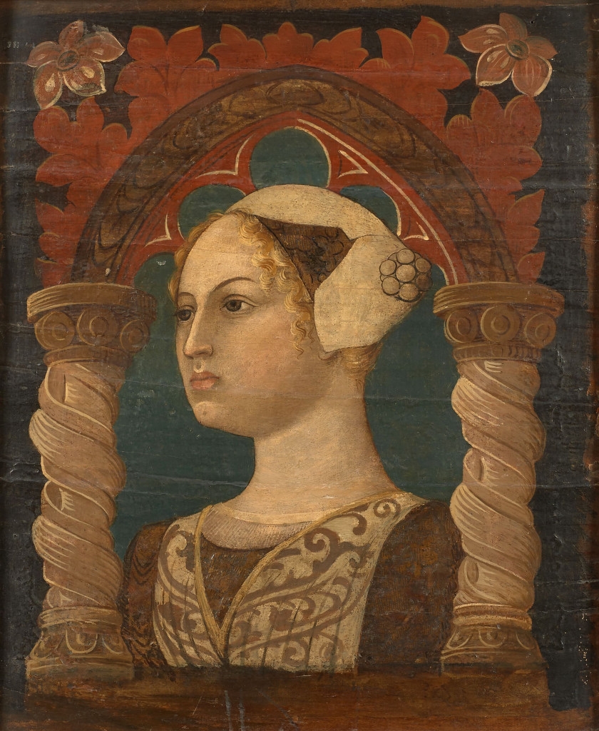 Bonifacio Bembo | Portrait d'une dame de qualité aux cheveux blonds ...