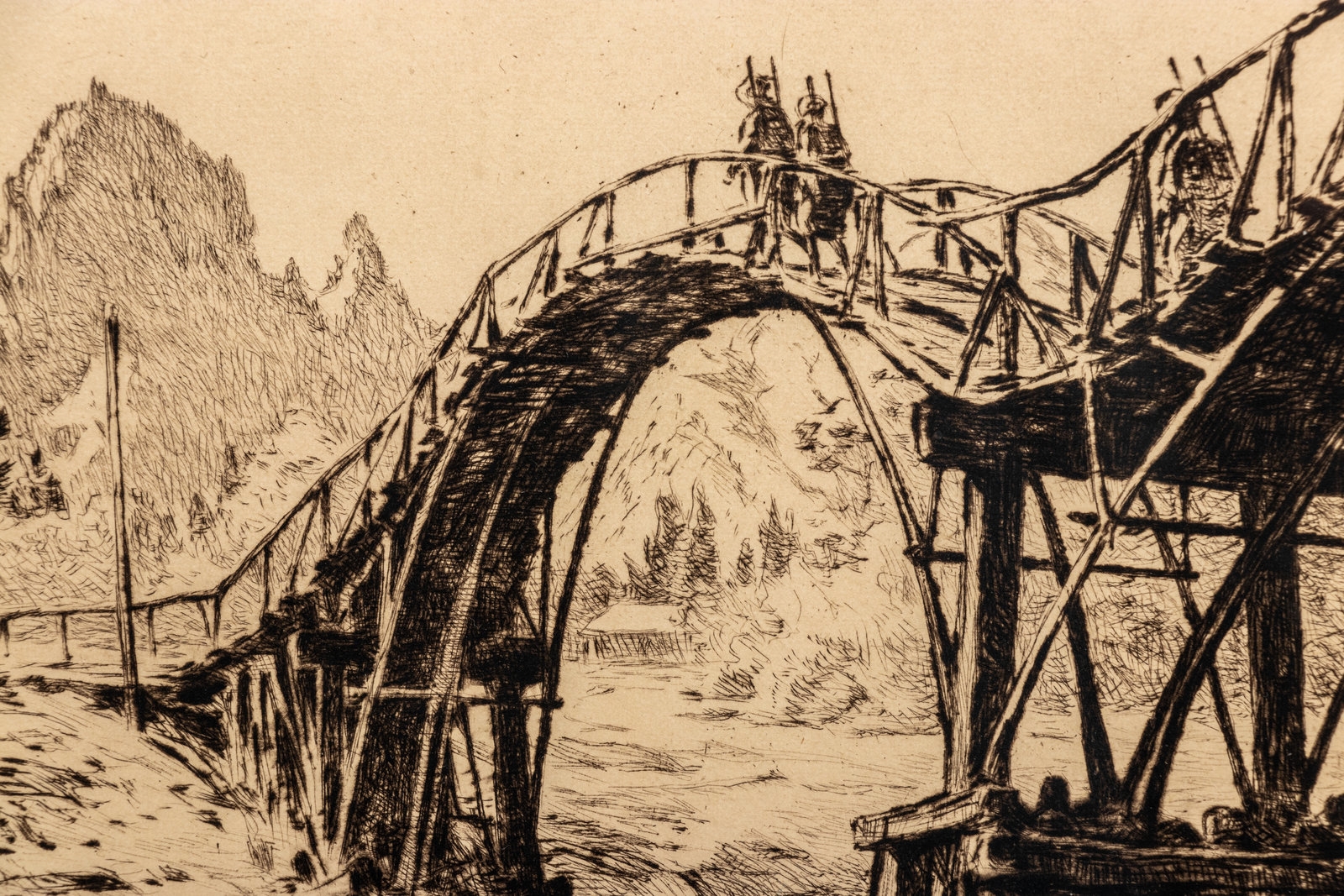 Martin Lewis | The Bridge Near Nikko | MutualArt