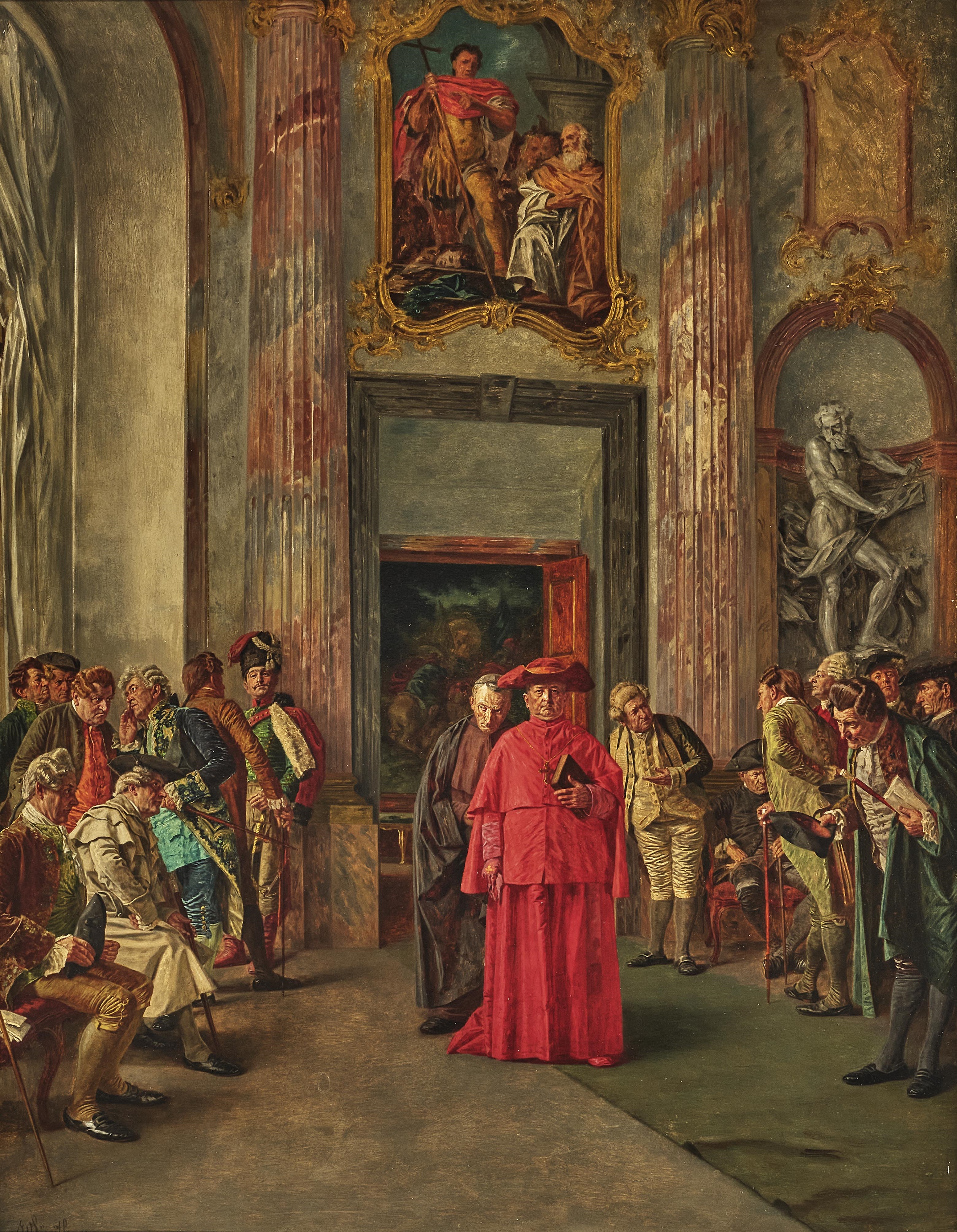 Wilhelm Löwith | After the audience (1900) | MutualArt