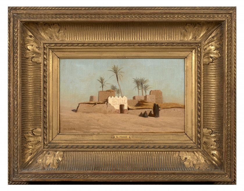Théodore Frère | Groupe de femmes devant une oasis | MutualArt