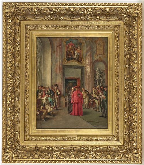 Wilhelm Löwith | After the audience (1900) | MutualArt