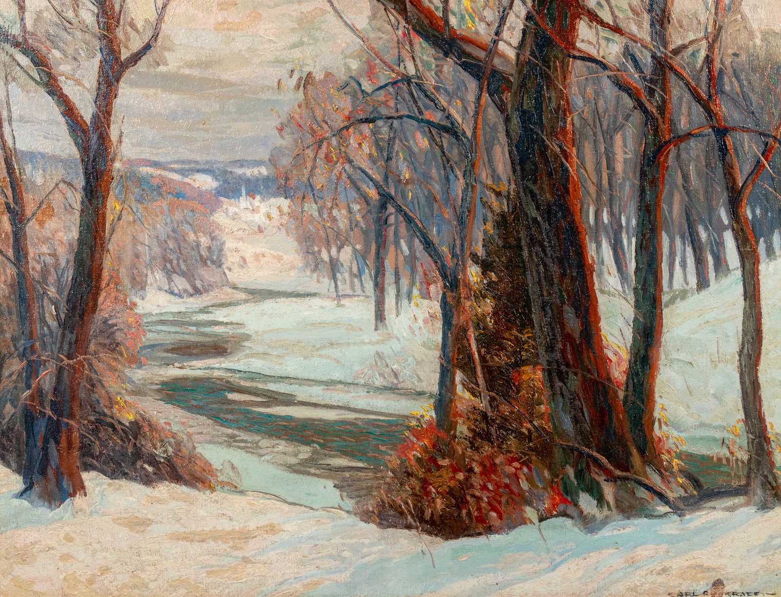 Carl Krafft | Winter Sun | MutualArt