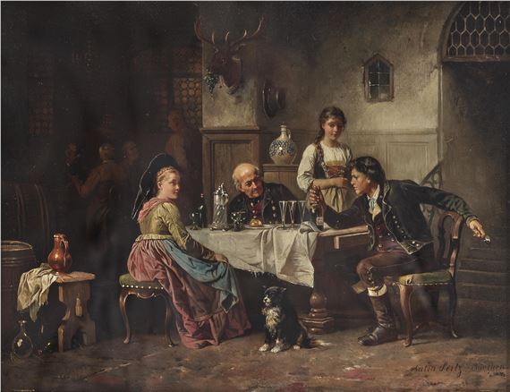 Anton Seitz | Tavern scene | MutualArt