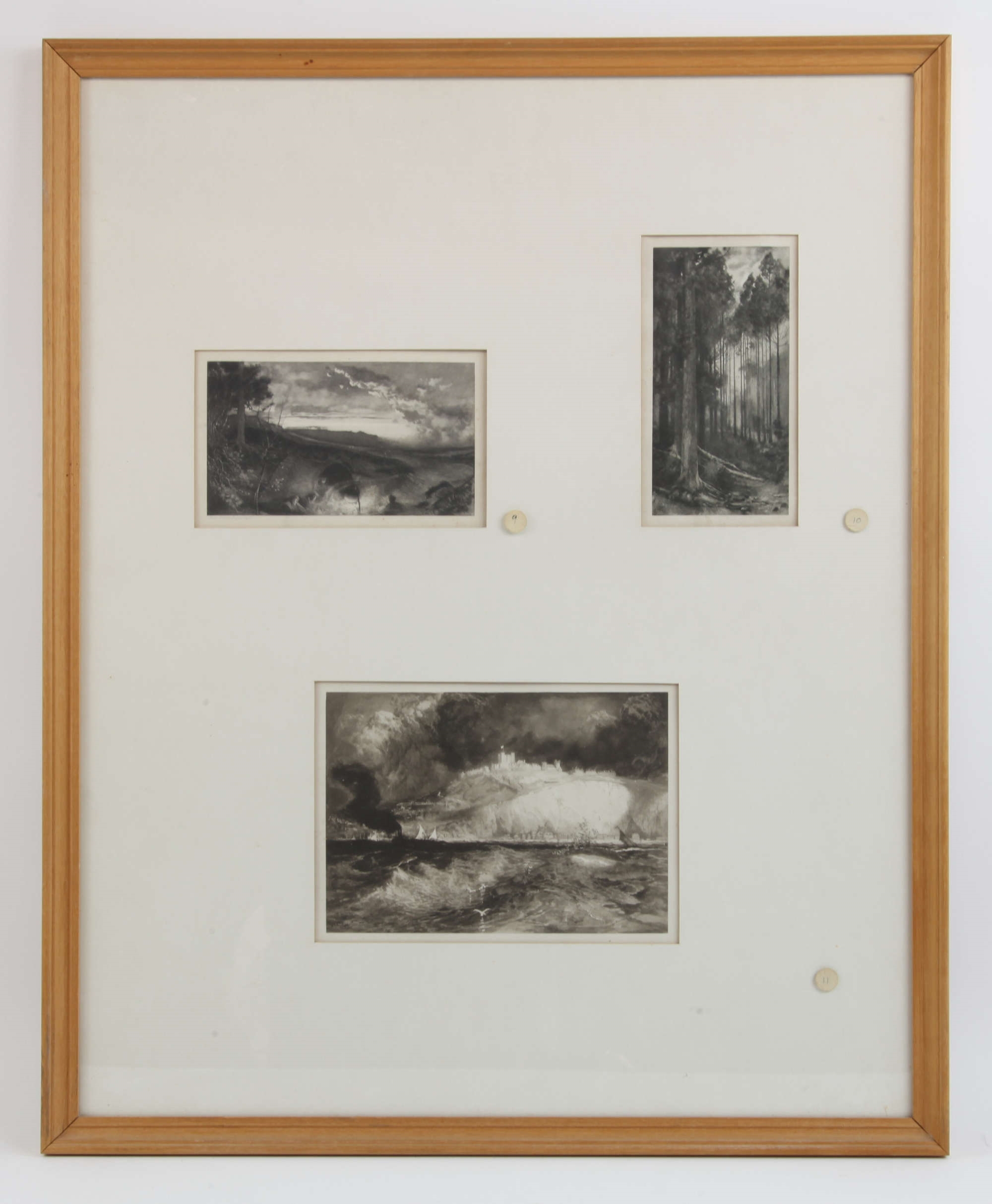 William Hyde | three mezzotints depicting a landscape with figures ...