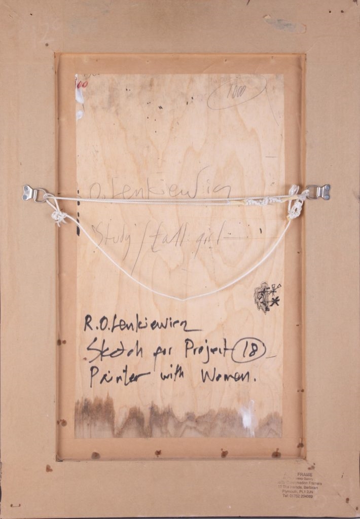 Robert Lenkiewicz | study of tall girl | MutualArt