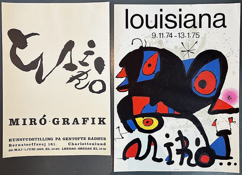 Joan Miró | Two exhibition posters | MutualArt