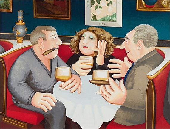 Beryl Cook | Russian Tea Room | MutualArt