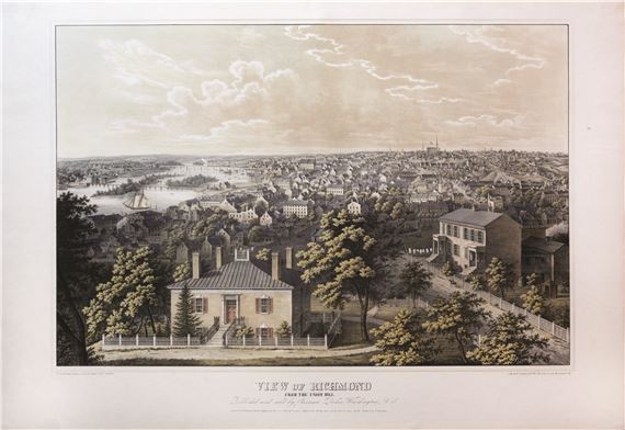 Edward Sachse | View of Richmond from Union Hill | MutualArt