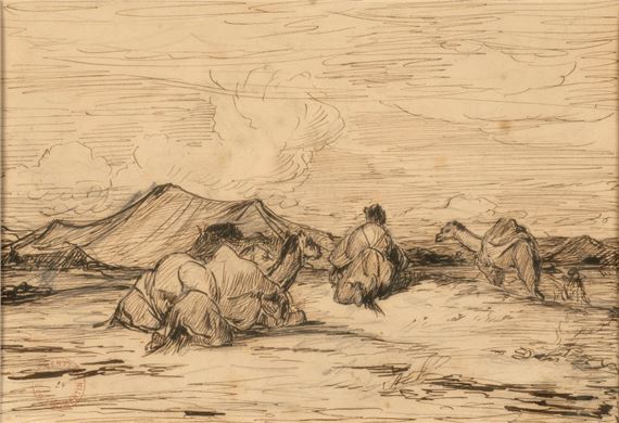 Eugène Fromentin | Campement au désert | MutualArt