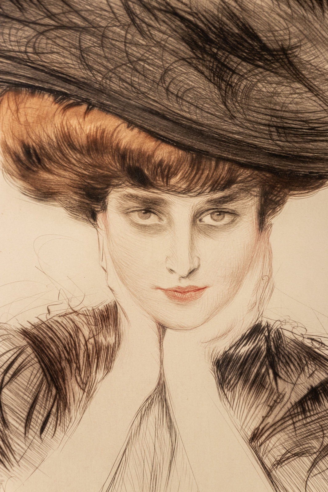 Paul César Helleu | Femme au Chapeau (Circa 1905) | MutualArt