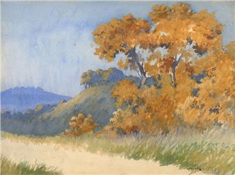 Alphonse Osbert | Le soir sur l'étang (1917) | MutualArt