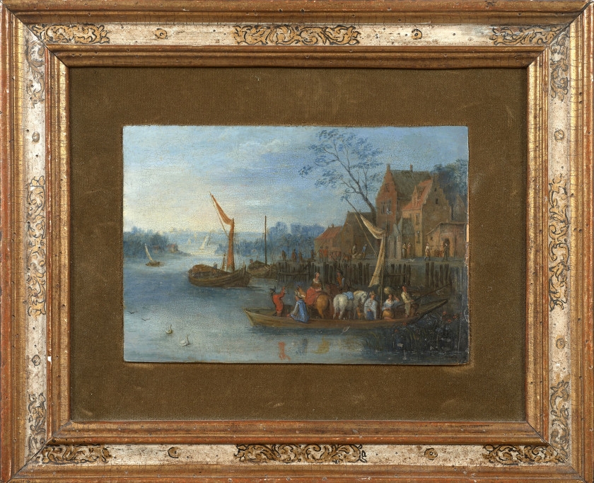 Joseph van Bredael | Le passage du bac | MutualArt