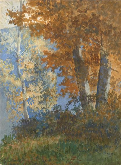 Alphonse Osbert | Étude de sous-bois | MutualArt
