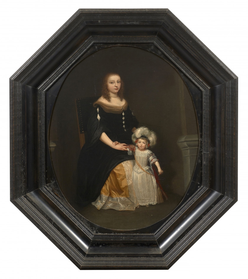 Gerard Terborch | Portrait d'une mère et son enfant | MutualArt