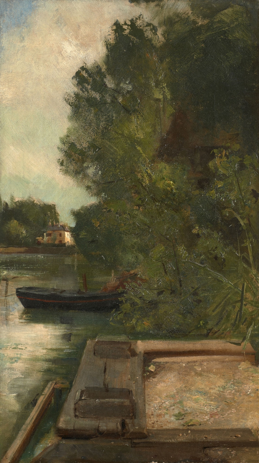 Léon Comerre | Barque sur un rivage | MutualArt