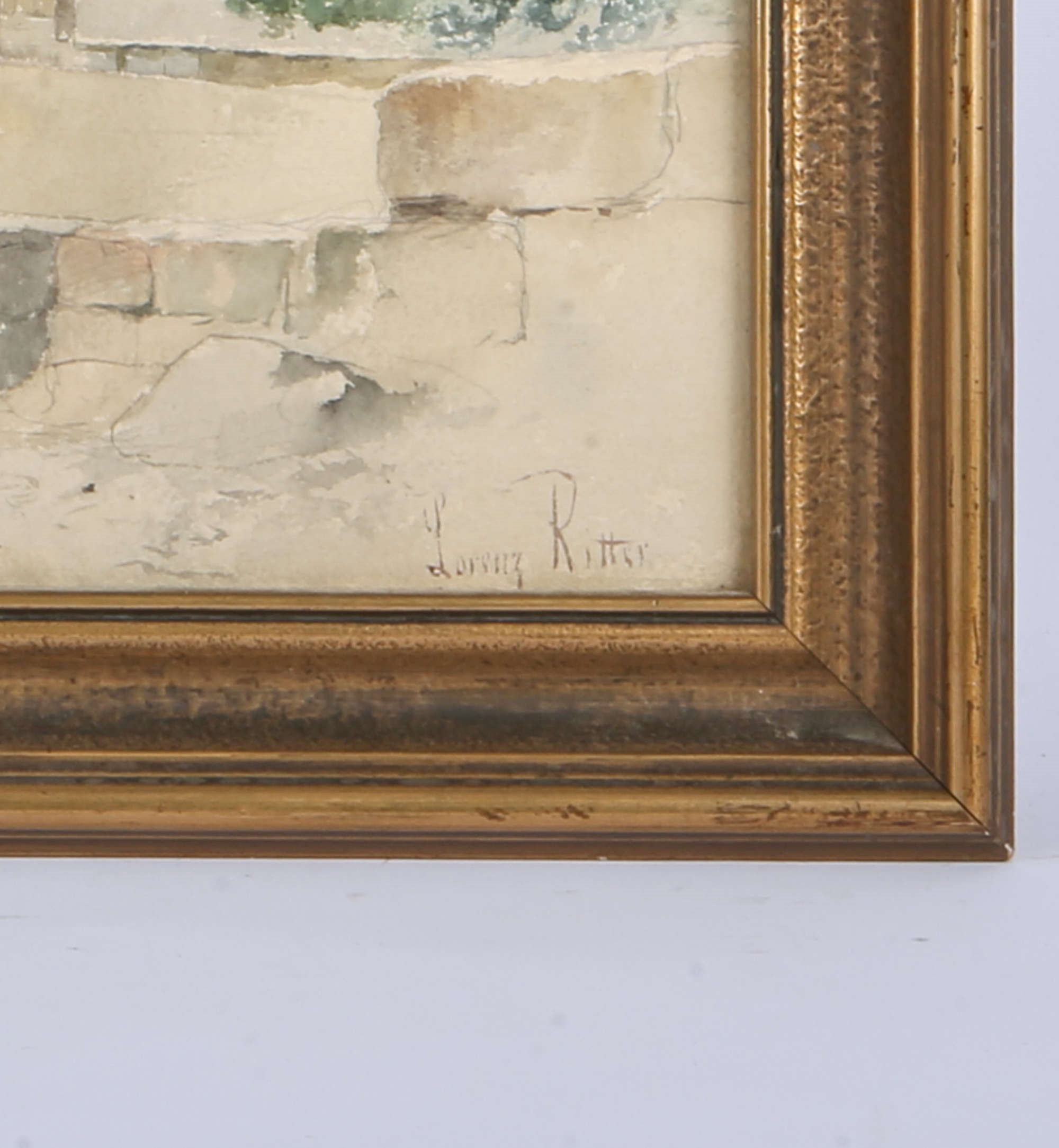 Lorenz Ritter | German townscape with bridges and tower overlooking ...