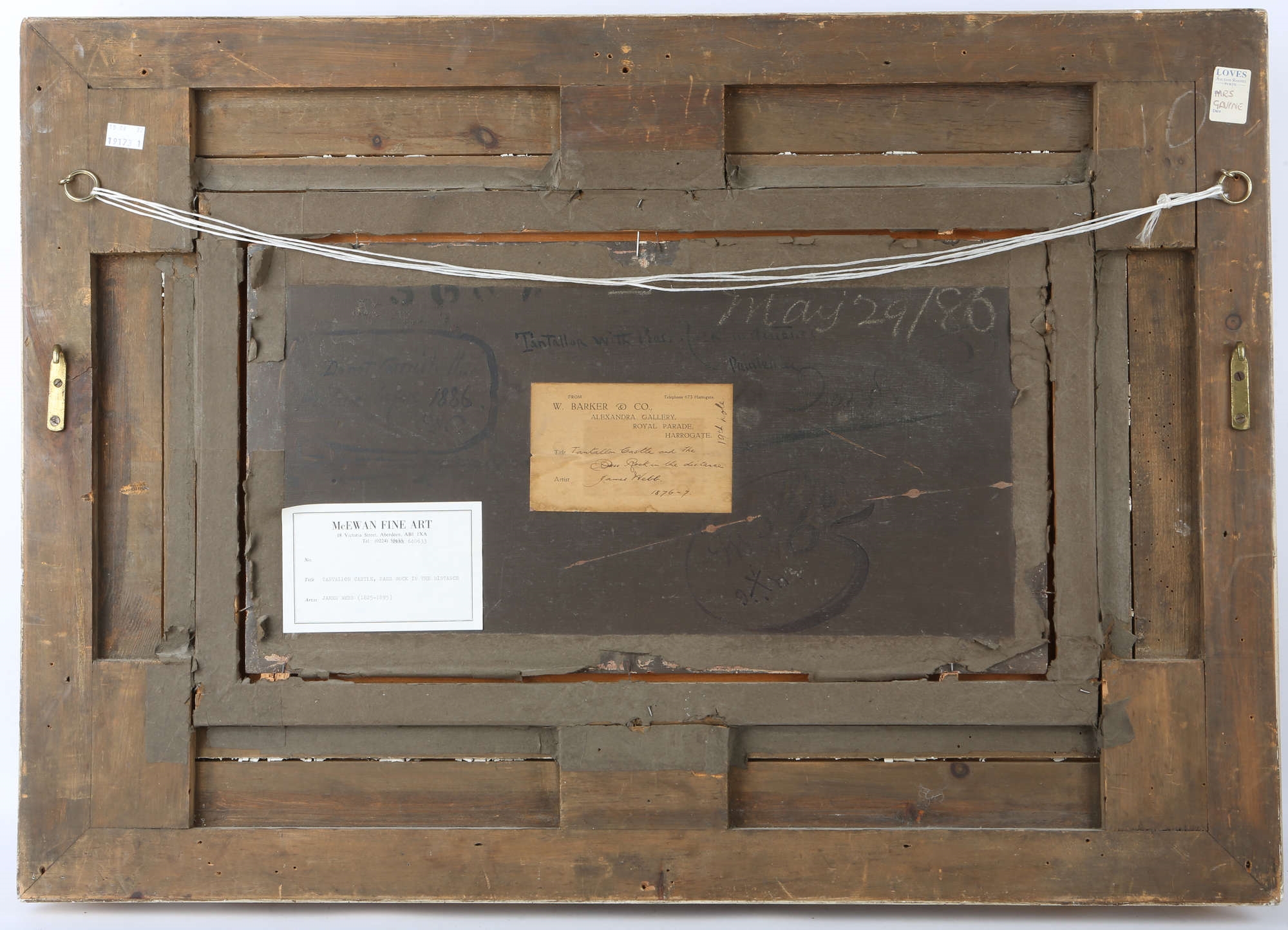 James Webb | coastal scene with stormy sea and ships (1877) | MutualArt