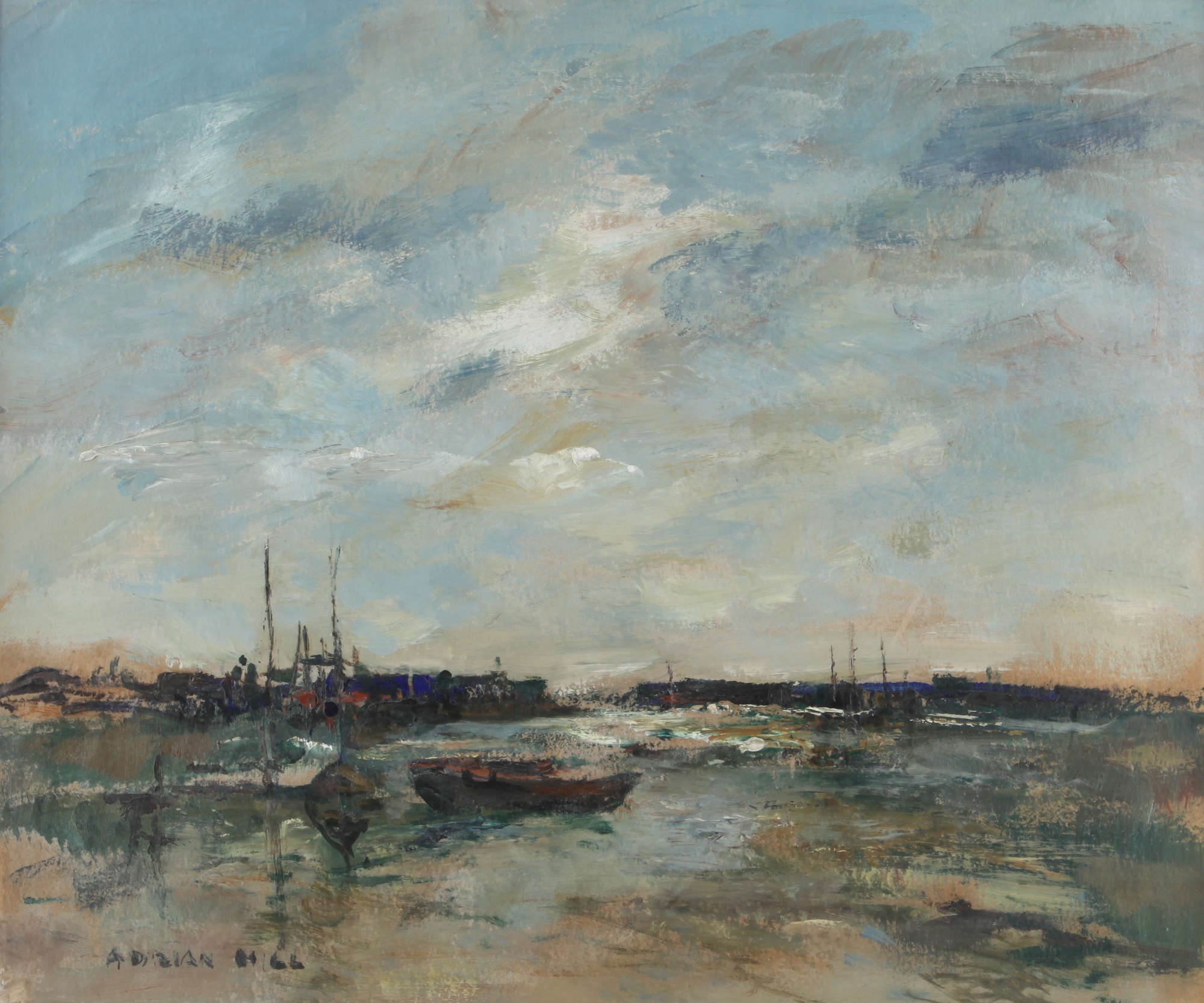Adrian Hill | 'Low Tide, Itchenor, Sussex' | MutualArt