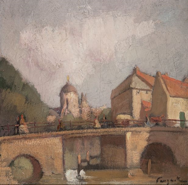 Ferdinand Fargeot | Le vieux pont (1880) | MutualArt