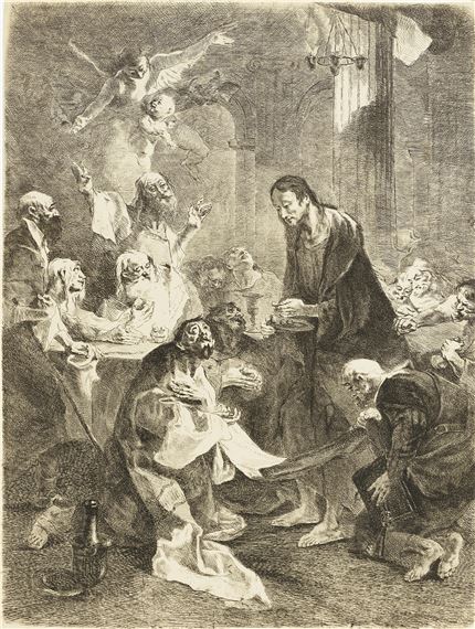 Franz Anton Maulbertsch | Jesus gives the sacrament to the believers ...