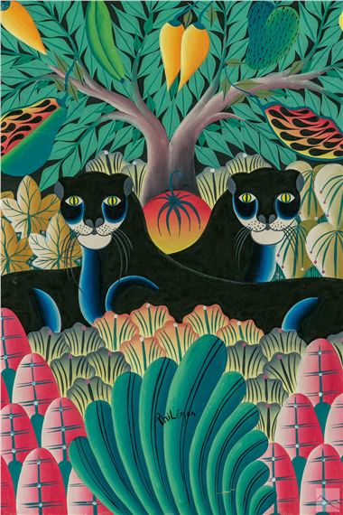 Jean Volcy Philemon | Tropical green jungle landscape | MutualArt