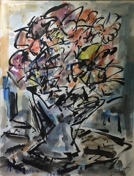 Roland Dubuc | Still life with a bunch of flowers (1973) | MutualArt