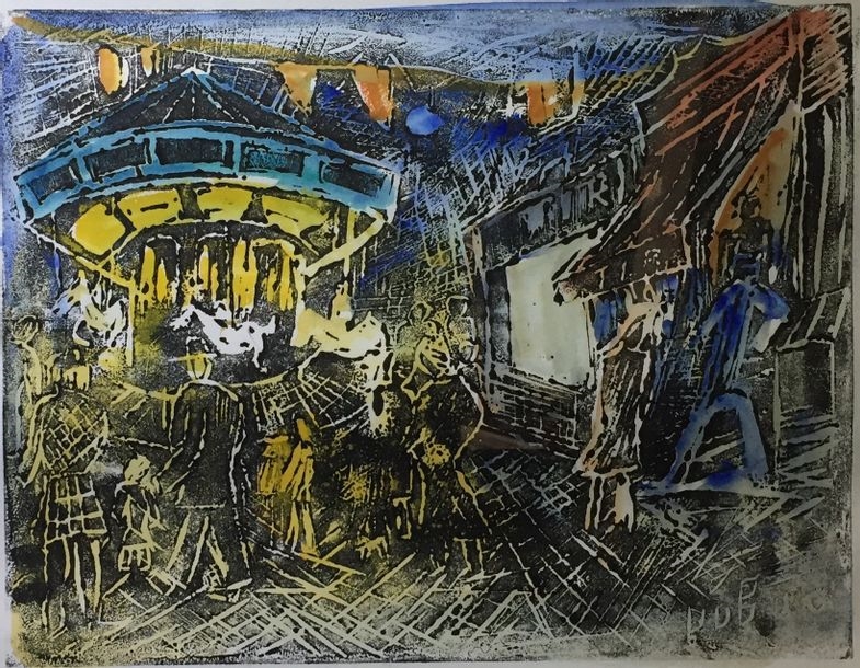 Roland Dubuc | The circus; La place du Tertre | MutualArt
