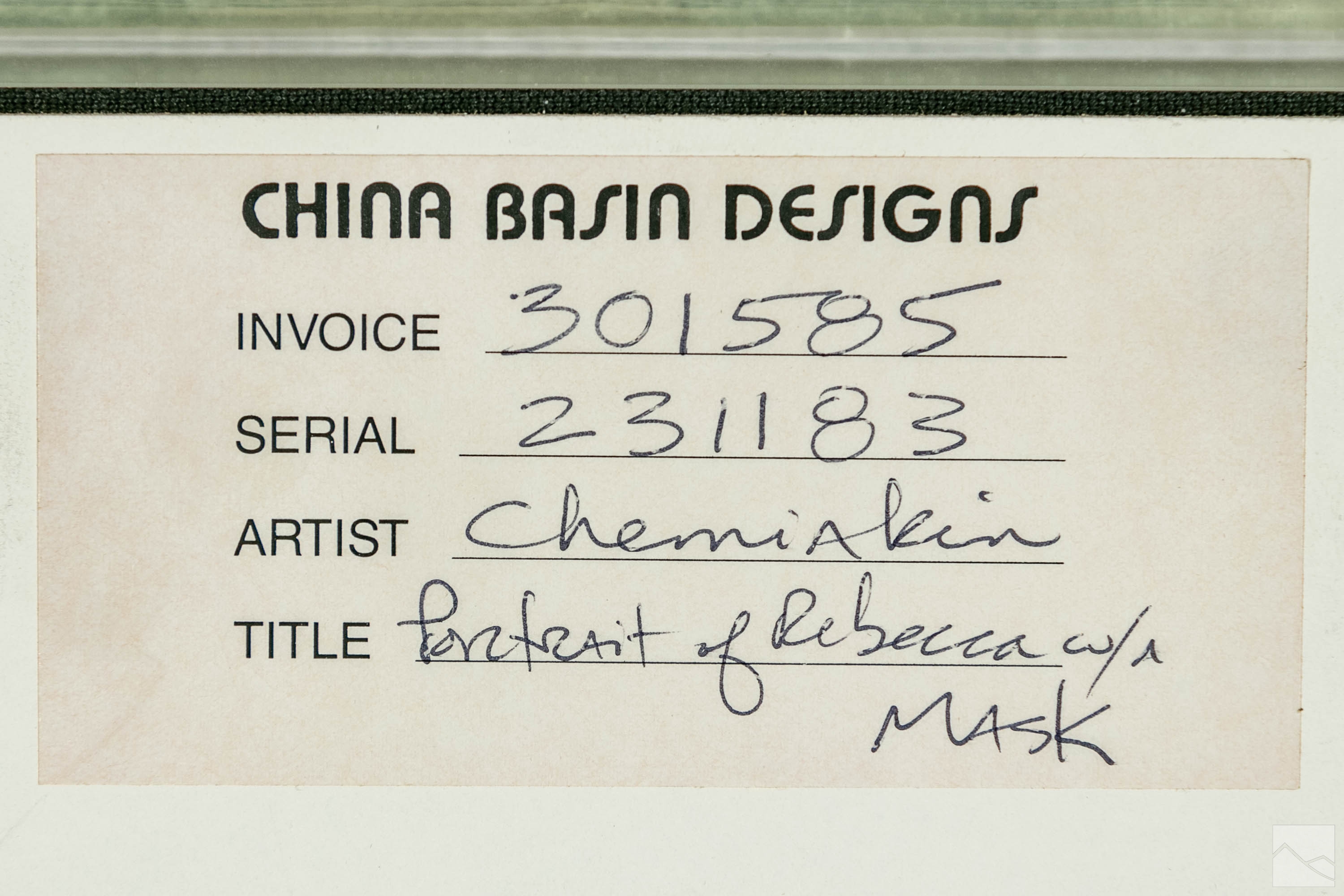 Mikhail Chemiakin | Portrait of Rebecca with Mask | MutualArt