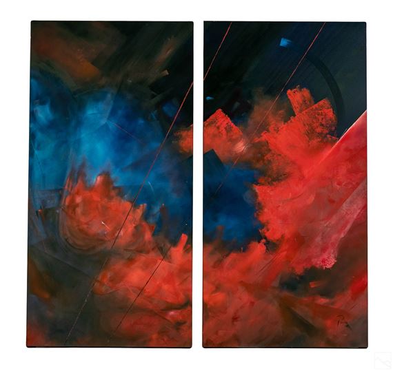 Fernando Porras Rodriguez | ABSTRACT PAINTINGS DIPTYCH | MutualArt