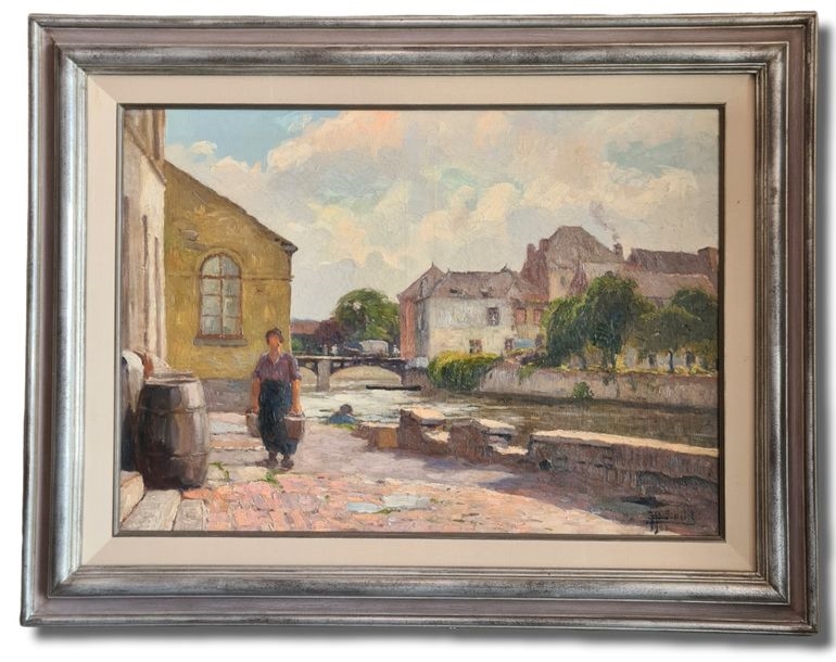 Jean Baptiste Scoriel | The edge of the Sambre animated in summer (1921 ...