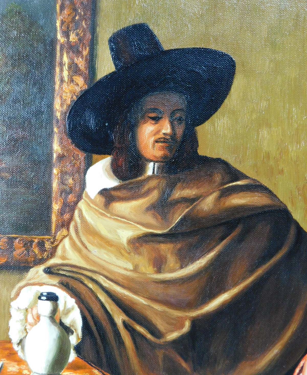 Jan Vermeer | Herr und Dame beim Wein | MutualArt