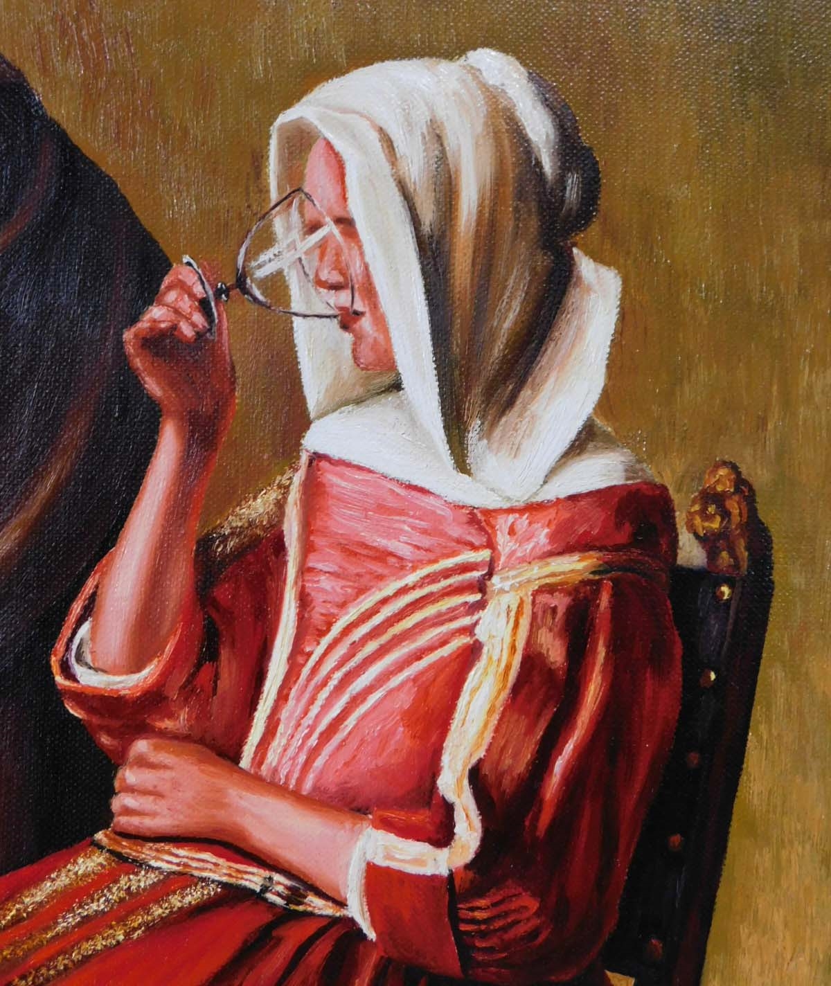 Jan Vermeer | Herr und Dame beim Wein | MutualArt