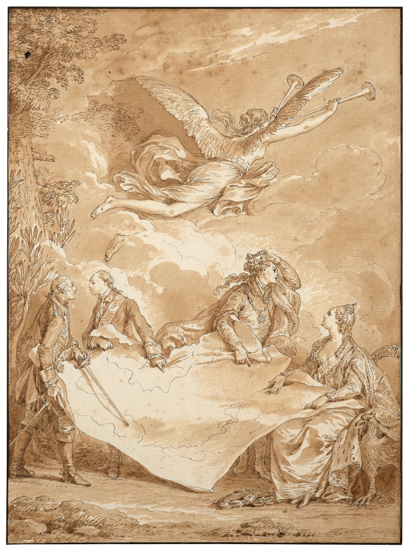 Jean-Michel Moreau | Le gâteau des rois ou Le partage de la Pologne ...