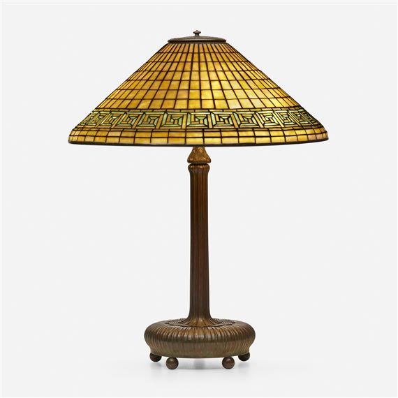 Tiffany Studios | Greek Key table lamp | MutualArt