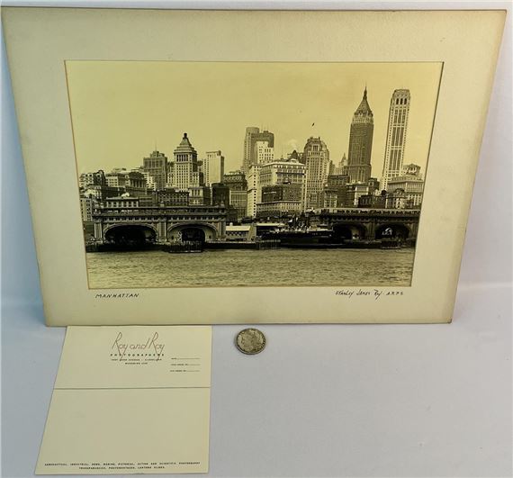 Stanley James Roy | RARE Vintage c. 1938 Manhattan Waterview New York ...