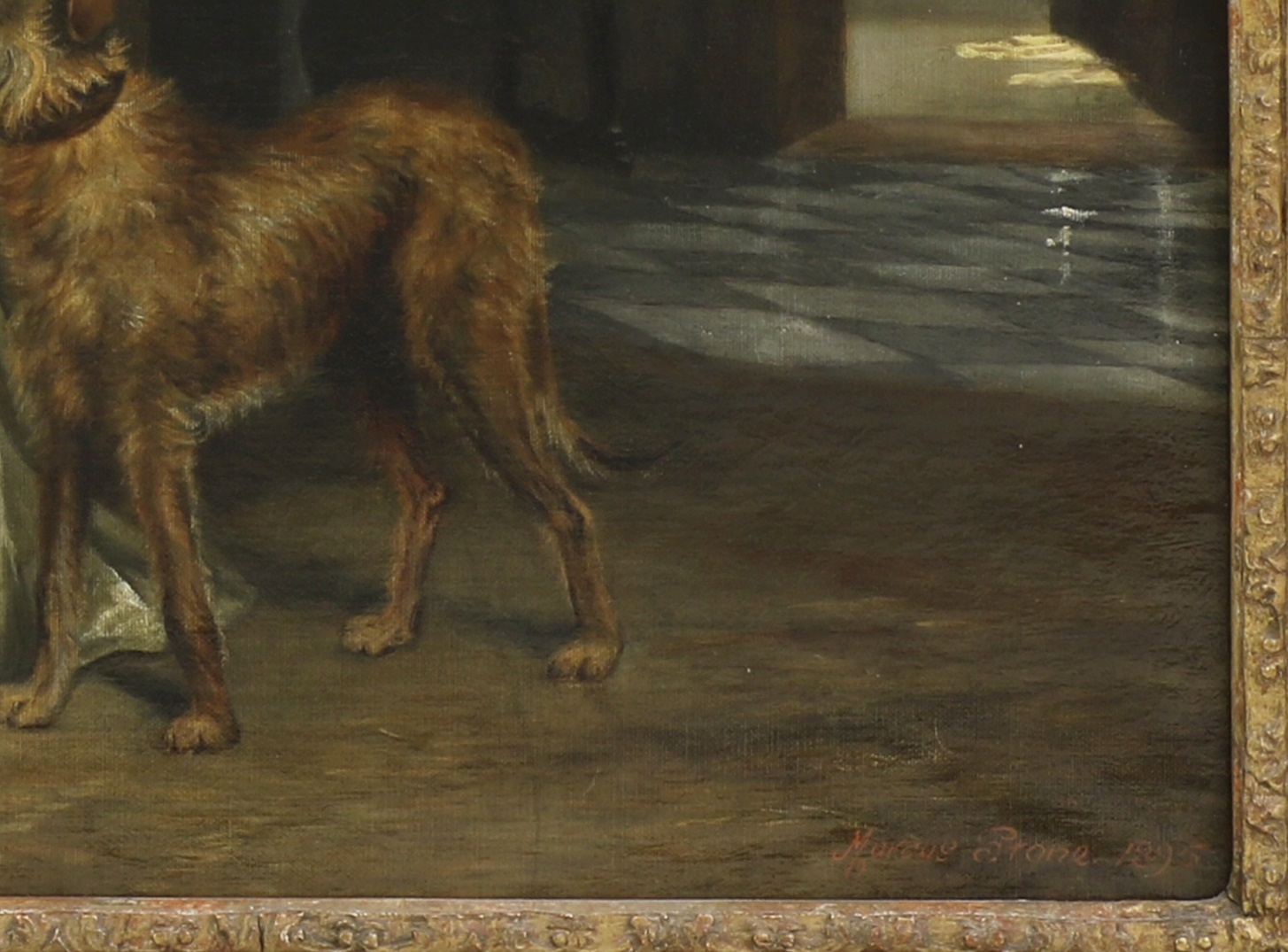 Marcus Stone | The Ancestor on the Tapestry (1895) | MutualArt