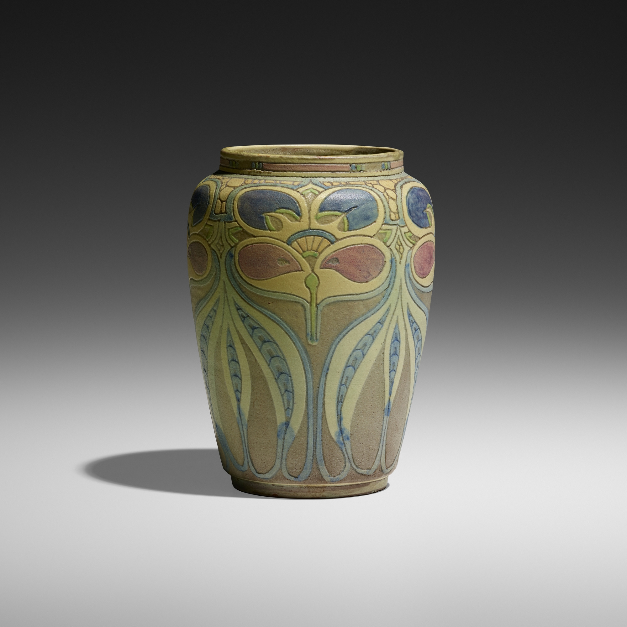 Frederick Hurten Rhead | Exceptional vase with Della Robbia-style ...