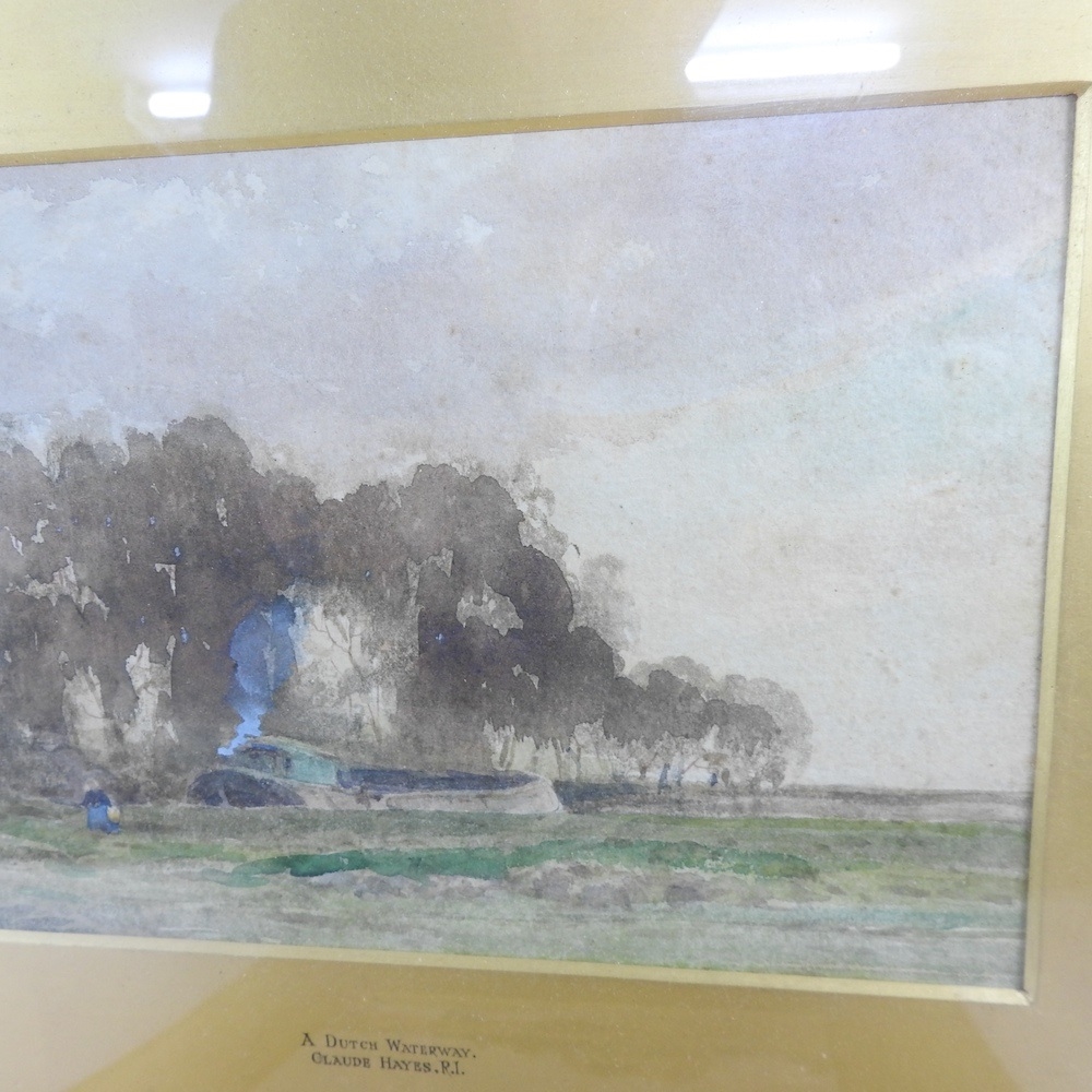 Claude Hayes | a Dutch waterway | MutualArt