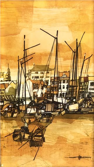 Seah Kim Joo | Singapore Harbour | MutualArt