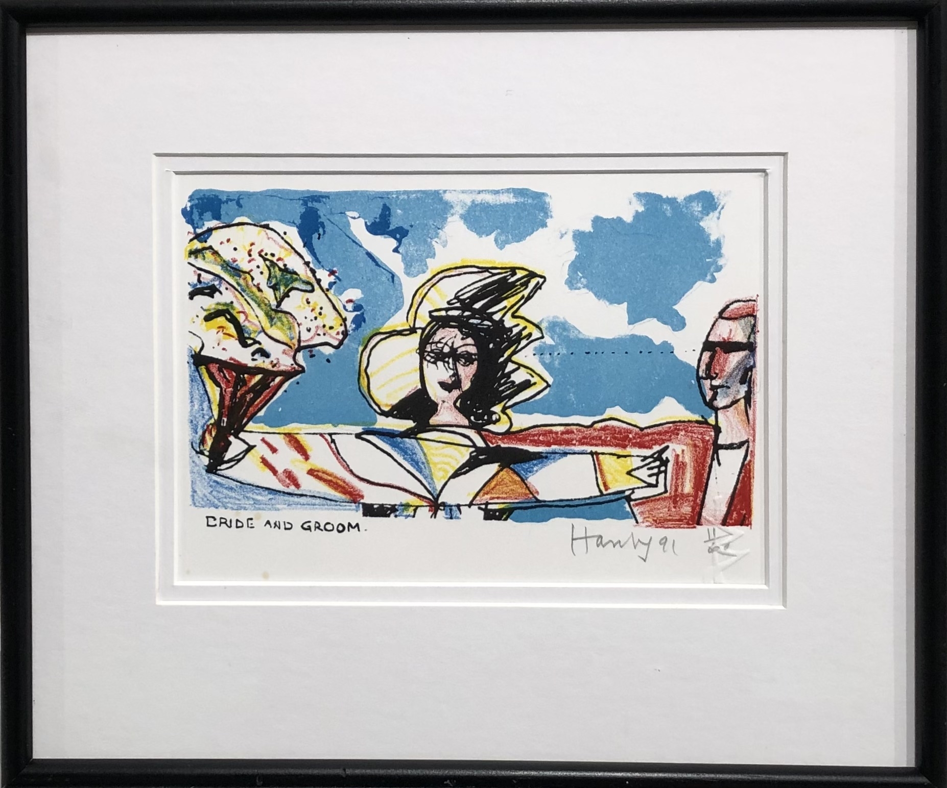 Pat Hanly | Bride and Groom (1991) | MutualArt