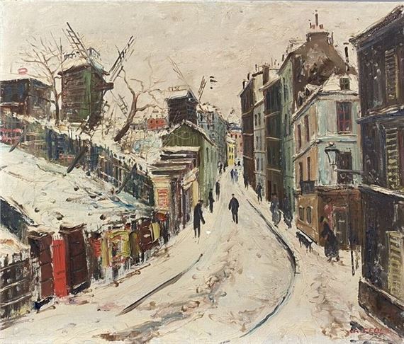 Charles Feola | View of Montmartre (1917) | MutualArt