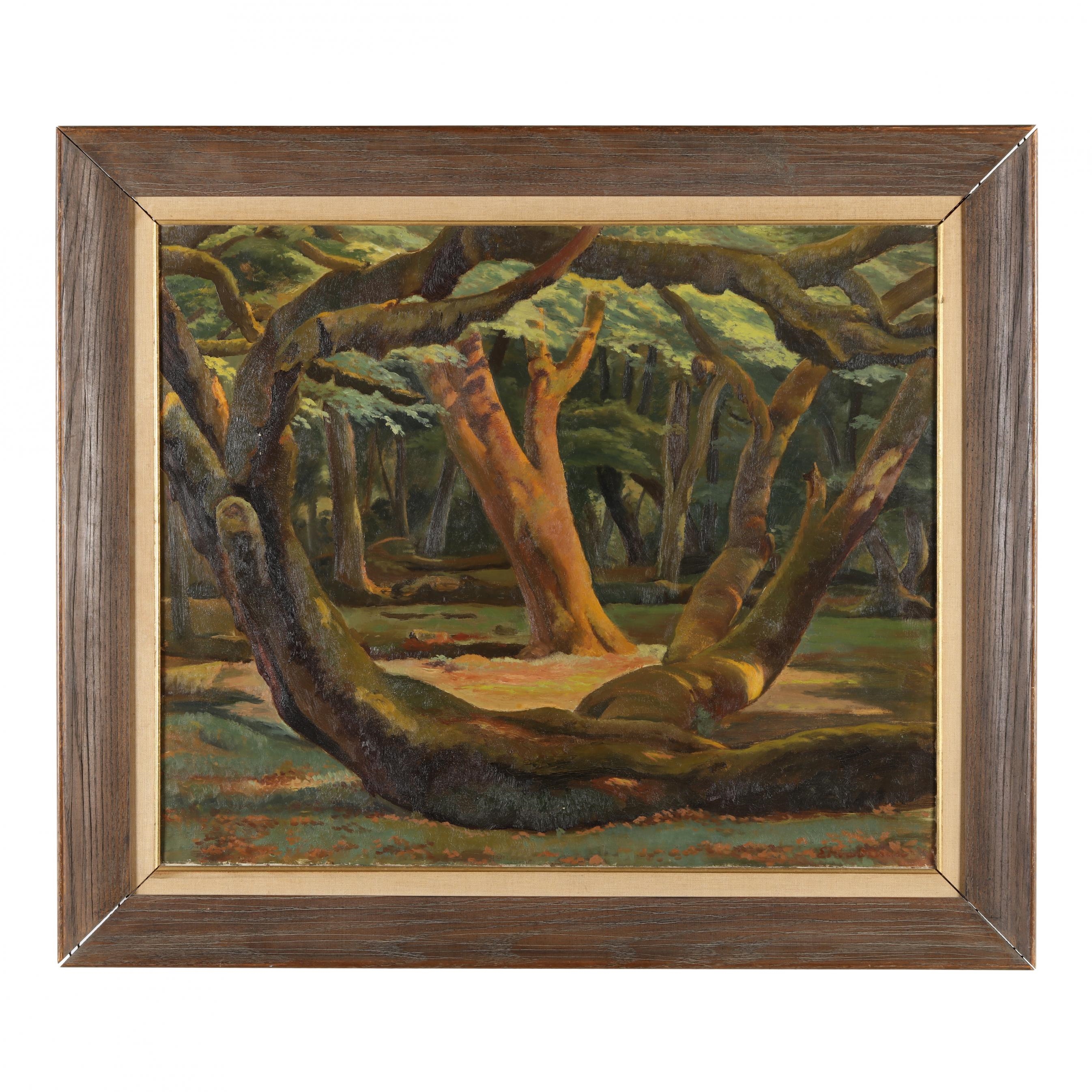 Edward Bright Bruce | Landscape with Trees (1923) | MutualArt