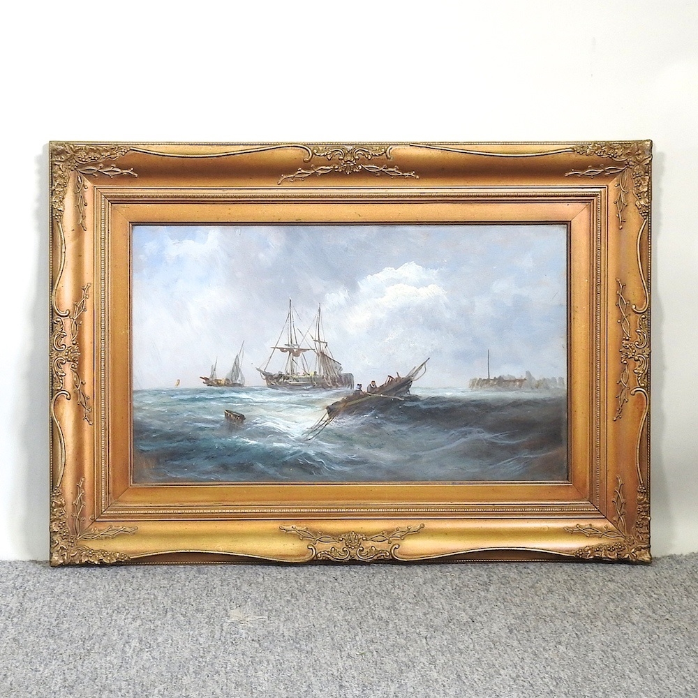 Webb | fishing vessels off a pier | MutualArt
