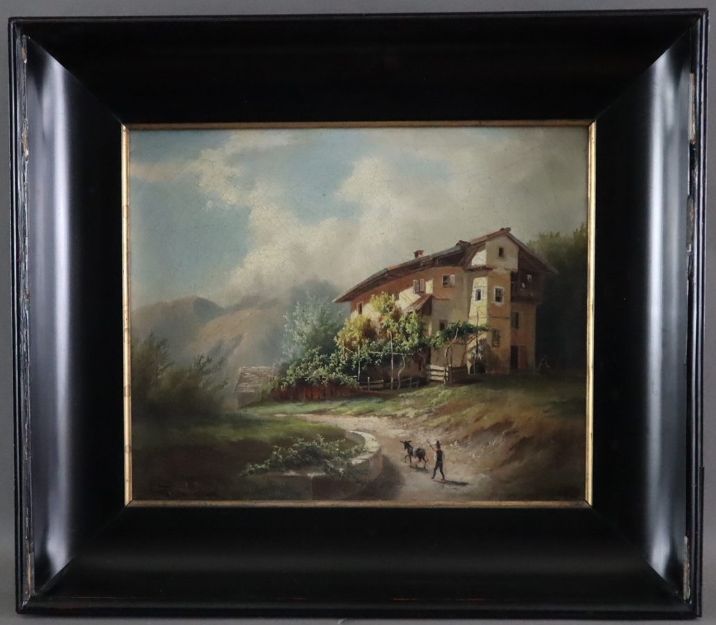 Alfred Seifert | - Südliche Berglandschaft mit Anwesen | MutualArt