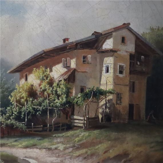 Alfred Seifert | - Südliche Berglandschaft mit Anwesen | MutualArt